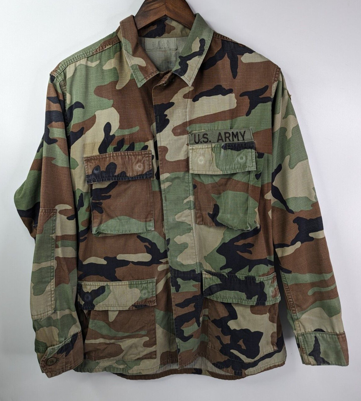 US Army Jacket Woodland Camo Combat Hot Weather Coat … - Gem