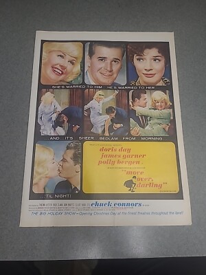 Move Over Darling Movie Doris Day Print Ad 1963 10x13 | eBay