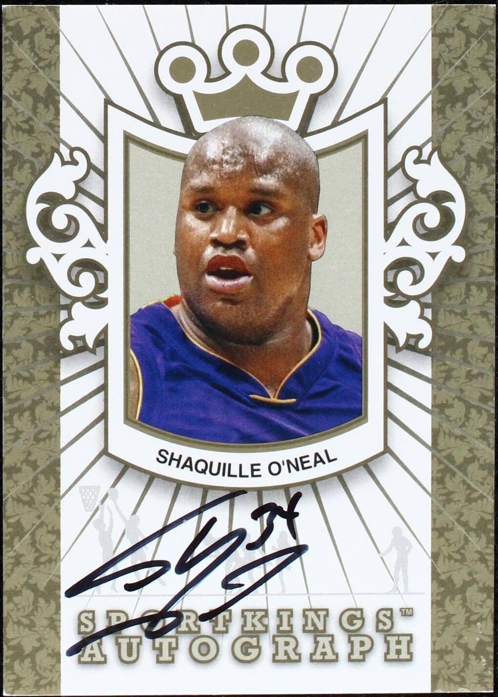 2013 Sportkings Series F - Autograph Shaquille O'Neal #A-SO3 Gold (AU ...
