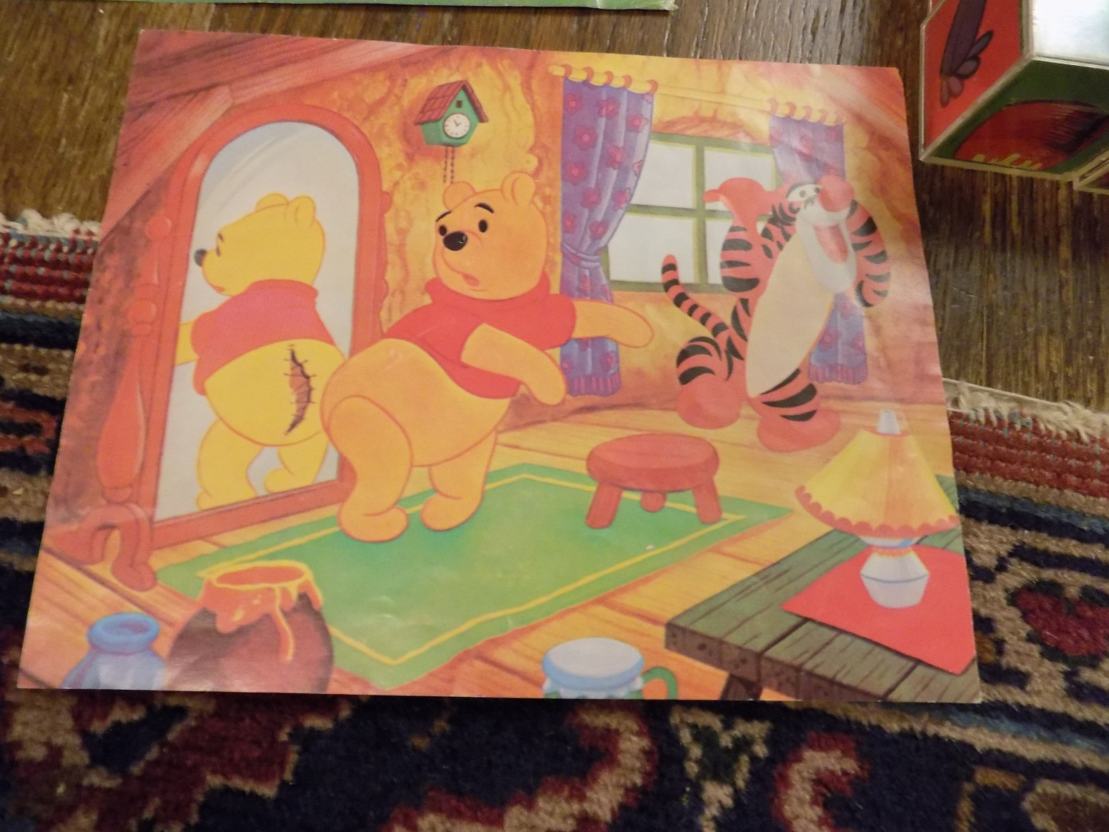 Vtg ADORABLE Sears Winnie The Pooh Picture Puzzle Blocks 6 Scenes ...