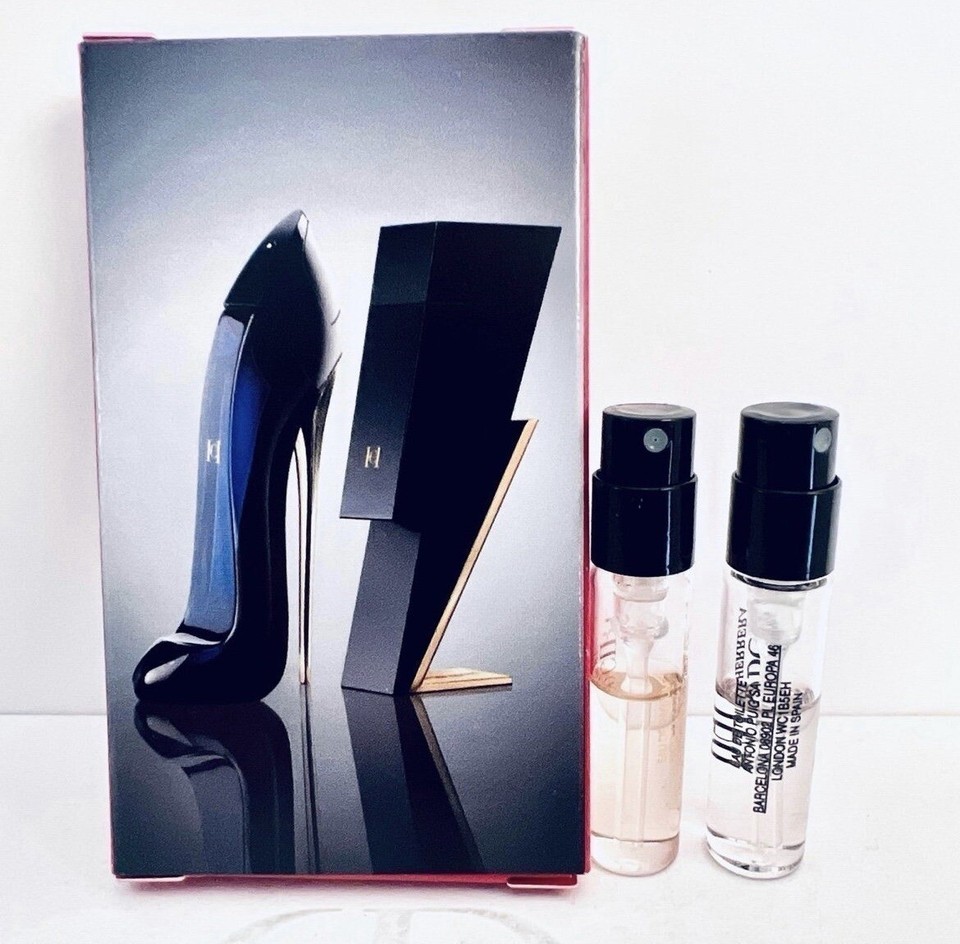 CAROLINA HERRERA Good Girl Sample & Bad Boy Sample Perfume Samples Set ...