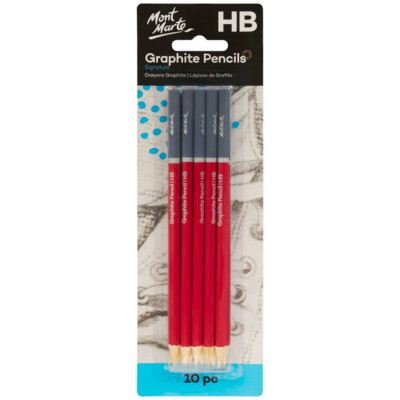 New 10pc Graphite Pencils HB Mont Marte Signature Arts Craft | eBay