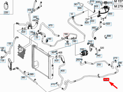 MB G W463 Heat Exchanger To Low-Temperature Cooler Line A4635019084 NEW ...