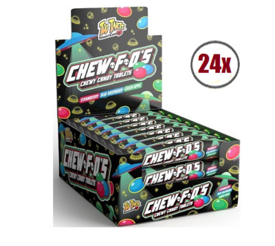 Full Box 24x Packs Too Tarts Chew F O's Chewy Assorted Candy Tablets ...