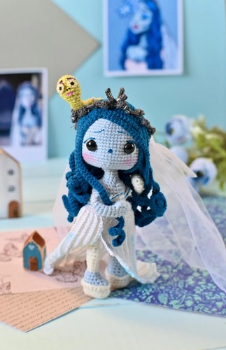 Corpse Bride Crochet , amigurumi, doll, toy, gift, handmade, crochet ...