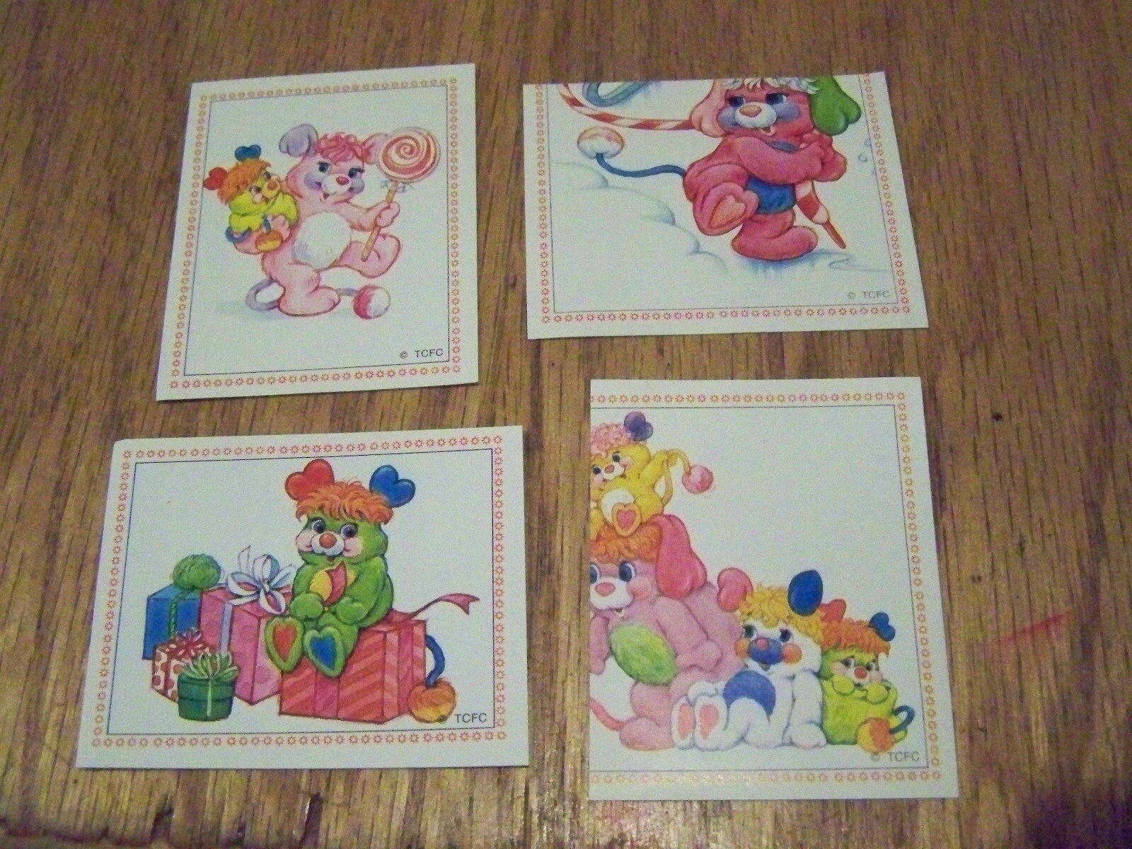 POPPLES PANINI STICKERS 1987 4 STICKER LOT # 15 - B | eBay