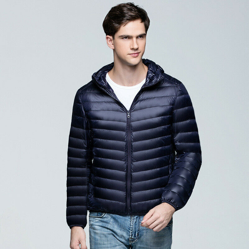 Packable Warm Coat Winter 90% Down Jacket men Lightweight Water ...