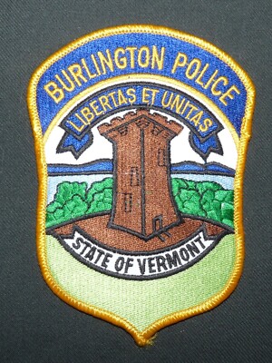 Original Vintage USA Burlington VT Police Department Embroidered Sleeve ...