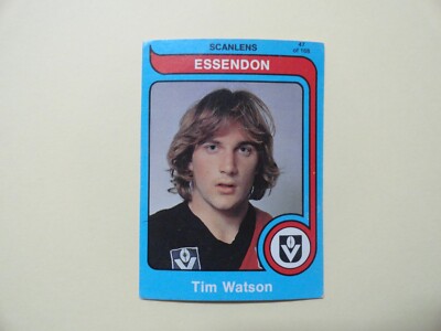 Tim Watson - Essendon Football Club - 1980 Scanlens VFL Card No 47 ...
