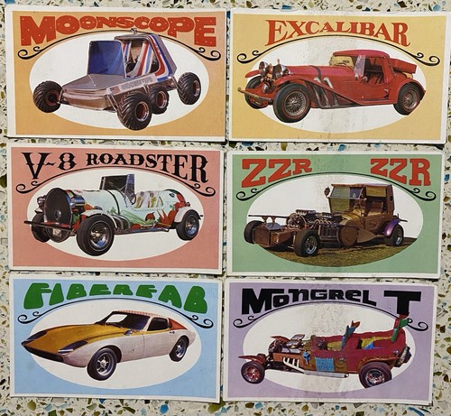 1970 Topps Way-Out Wheels Lot (6) #3,6,13,15,18,30, George Barris | eBay