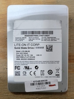 LITE-ON LCS-256L9S 3C01120243 Solid State Drive 256GB 2.5 SATA | eBay