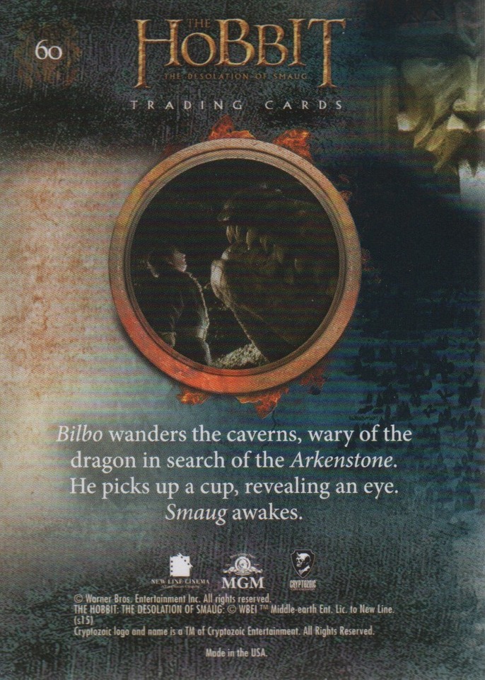 2015 The Hobbit Desolation of Smaug Silver Foil Parallel Trading Card ...