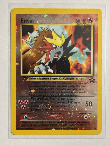 Entei #34 Black Star Promo Reverse Holo - Pokemon TCG WOTC | eBay