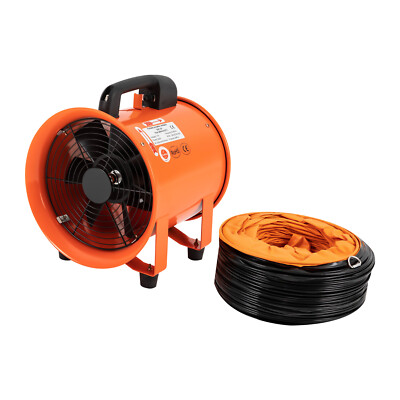 10 Inch Portable Ventilator Fan High Velocity Low Noise with Duct Hose ...