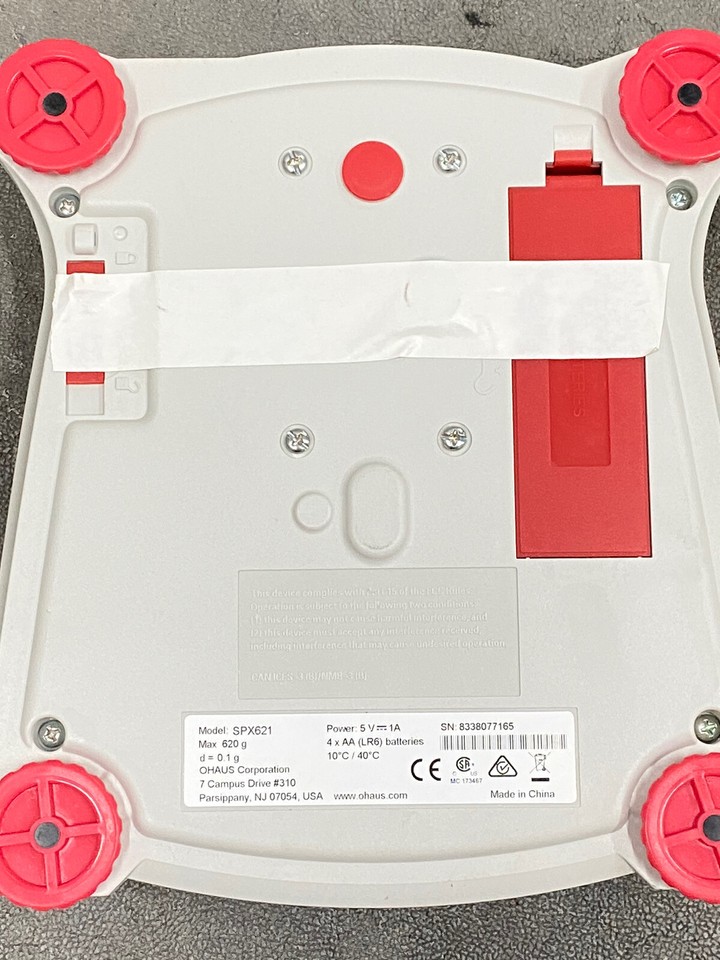 Ohaus SPX621 Balance Compact Portable Scale, (620g Capacity, 0.1g ...