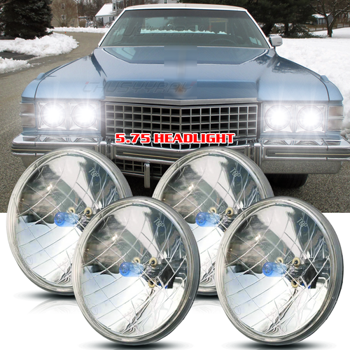 5.75 5-3/4 Round Halogen Headlights 4PC For Cadillac DeVille Eldorado ...
