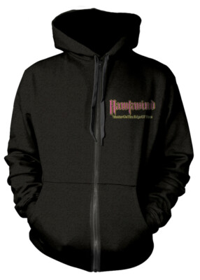 Hawkwind 'Warrior On The Edge Of Time' (Nero) Zip Up Hoodie - NUOVO! | eBay