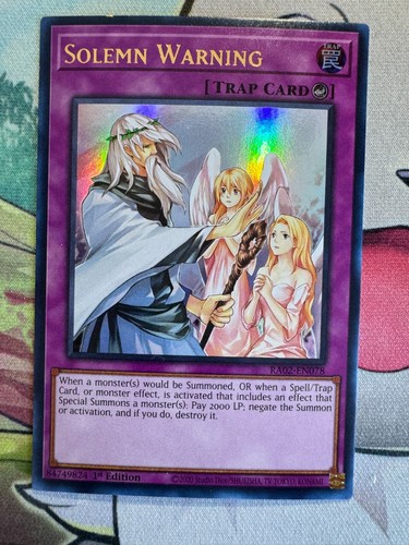 Solemn Warning Holo Yugioh TCG YGB172 | eBay