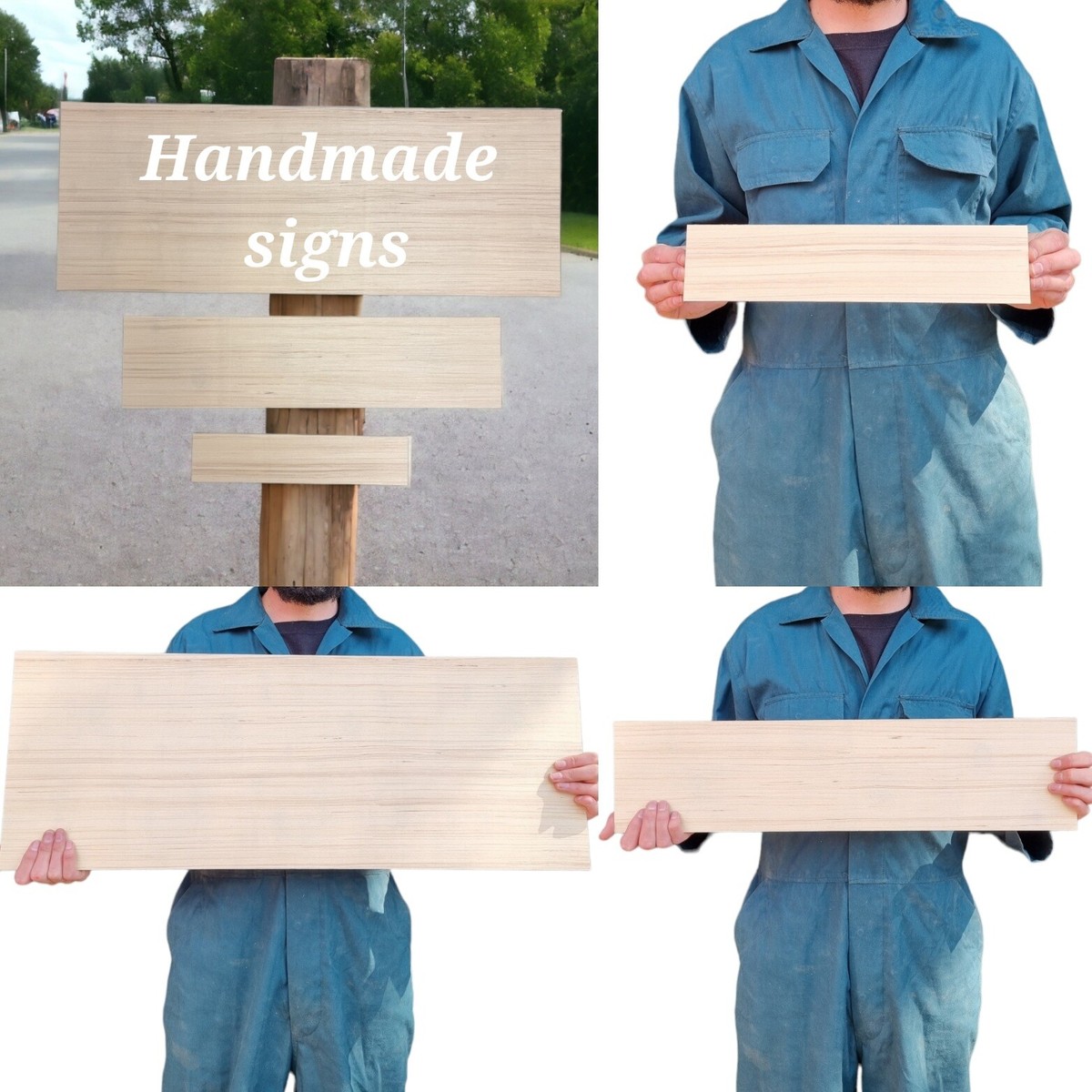 Blank Wood Plank Signs