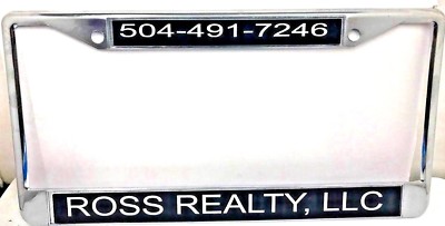 Custom Personalized Engraved Chrome License Plate Frame Metal High ...