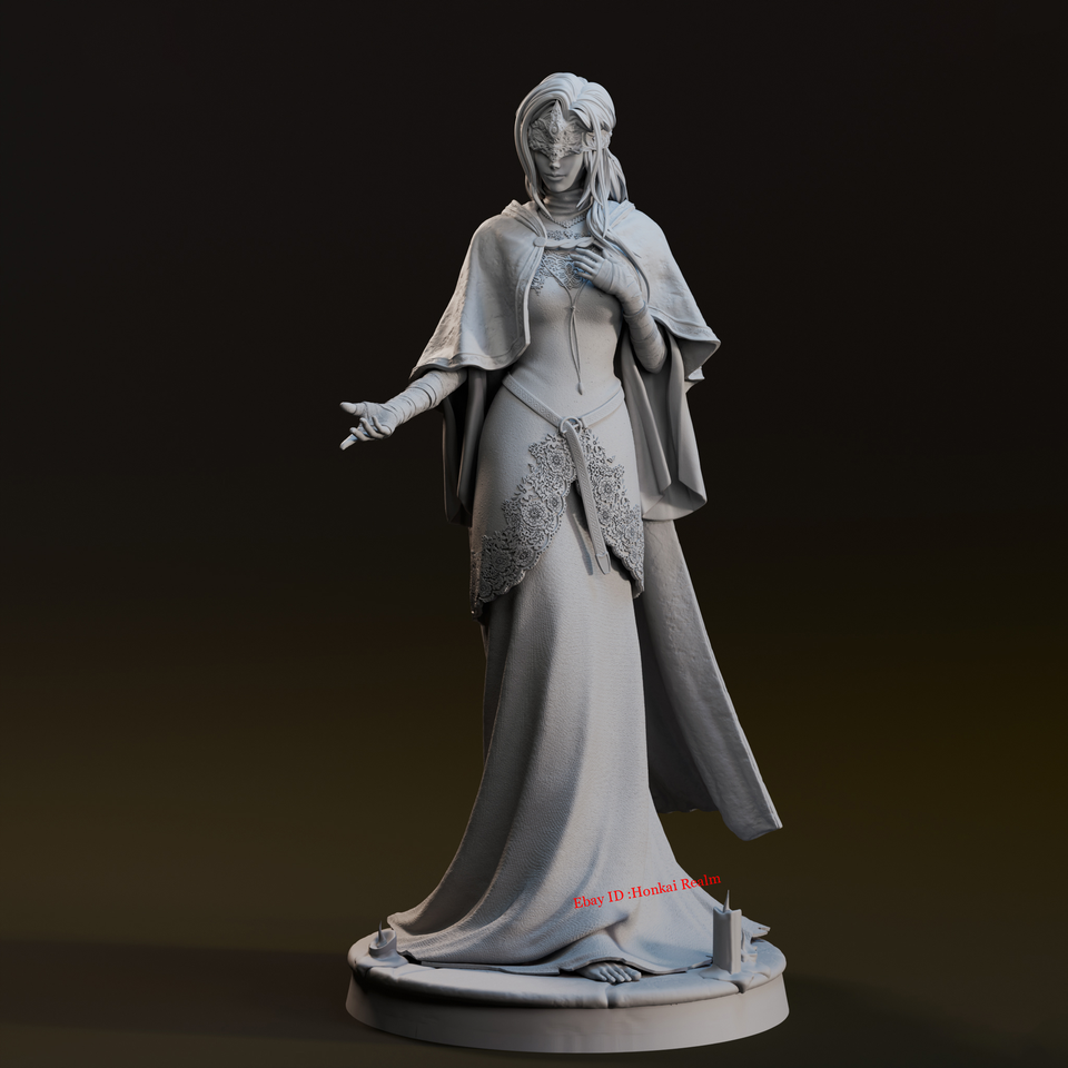 1/12 Dark Souls Ⅲ Fire Keeper Resin Figures Model Unassembled Unpainted ...
