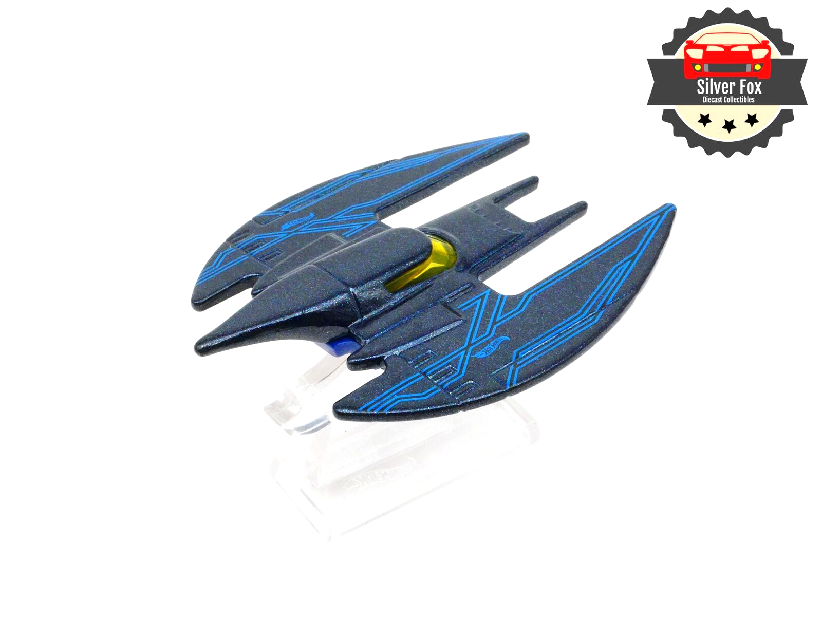 BATPLANE BATMAN PLANE METALLIC BLUE 1:64 SCALE COLLECTOR DIORAMA CAR | eBay