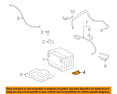 GM OEM Battery-Hold Down Retainer 25844065 | eBay