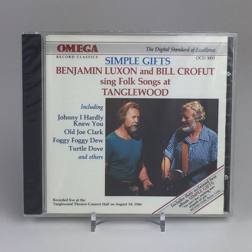 Benjamin Luxon & Bill Crofut Sing Folk Songs at Tanglewood/simple Gifts ...