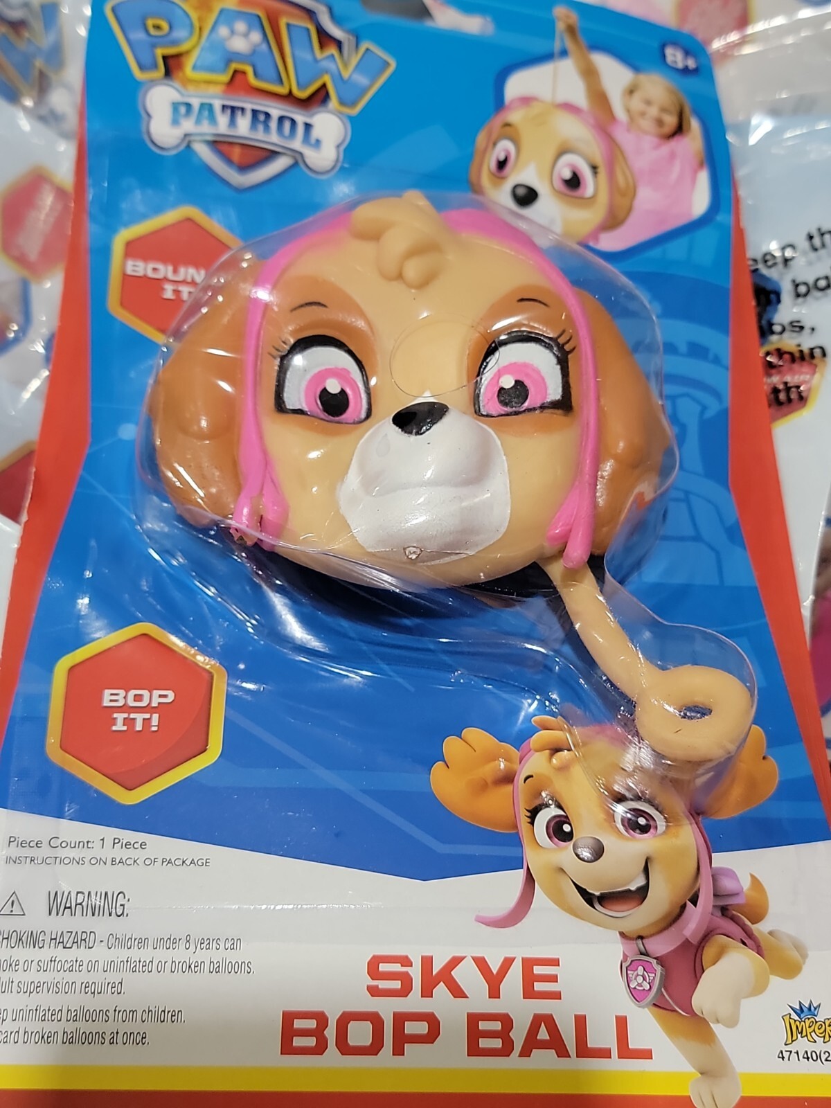 Nickelodeon Paw Patrol BOP BALL-NEW skype toy bounce it bop it brand ...