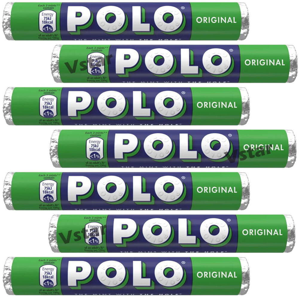 Polo Sugar Free, Original, Spearmint, Fruit & Mixed Flavours Tubes 34g ...