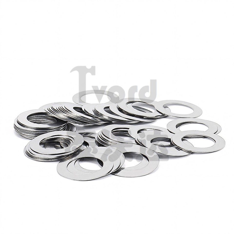 Shim Washers 0.1mm / 0.2mm / 0.3mm / 0.5mm Thick ID=3mm~40mm A2 ...