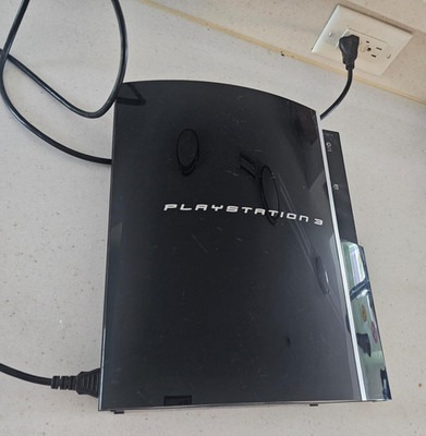 Sony Playstation 3 PS3 40 GB Fat Console Model CECHG01 Black with Power ...