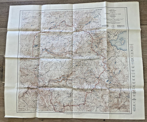 Yosemite National Park USGS 1961 Topographical Map | eBay