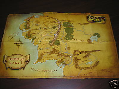 Mines of Moria Folded Map LOTRO MOM | eBay