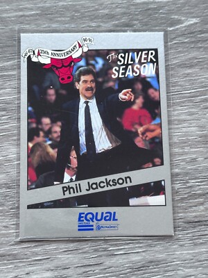 Phil Jackson 1991 Star Company Chicago Bulls Silver Season 25th ...