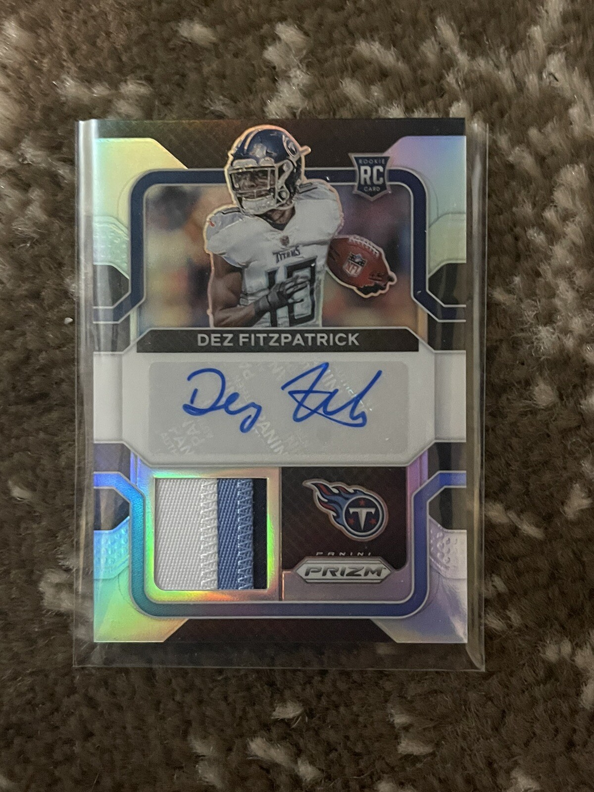 2021 Prizm Dez Fitzpatrick Autograph 2 Color Patch Silver Ref. RC /99 ...