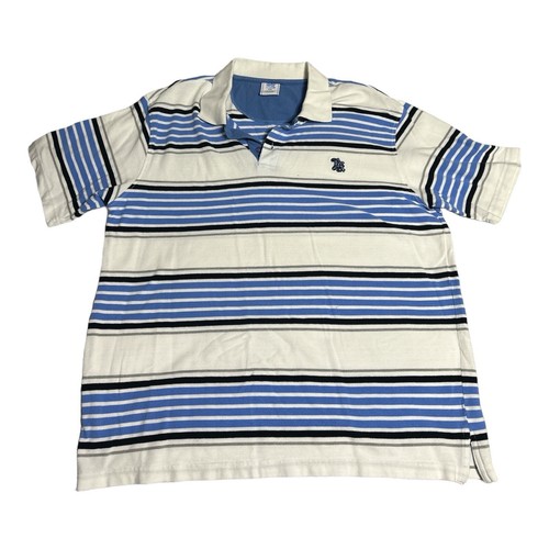 Brooklyn Express Polo Short Sleeve Shirt Striped Multicolor Men’s Size ...