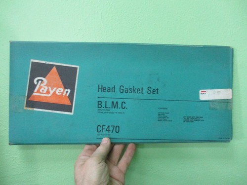 1963-1971 Austin Mini Cooper S 1275cc head gasket set NOS Payen CF470 ...
