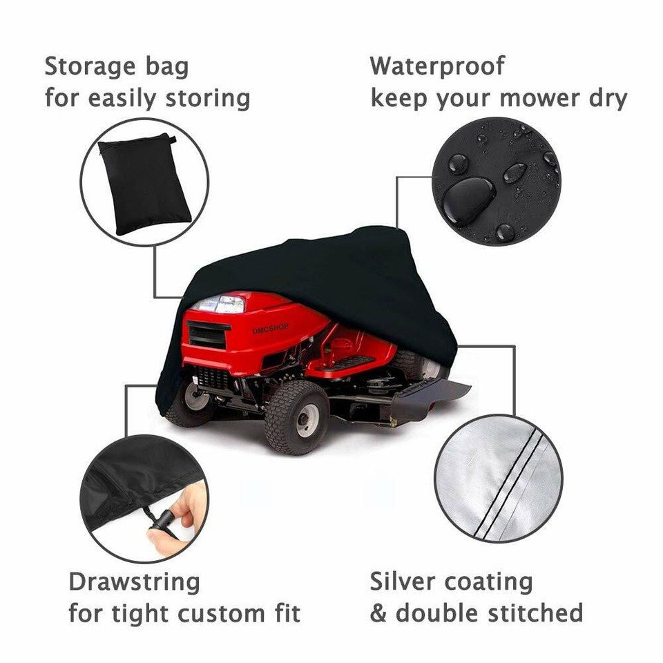 55" Universal Riding Lawn Mower Tractor Cover Waterproof UV Resistant ...