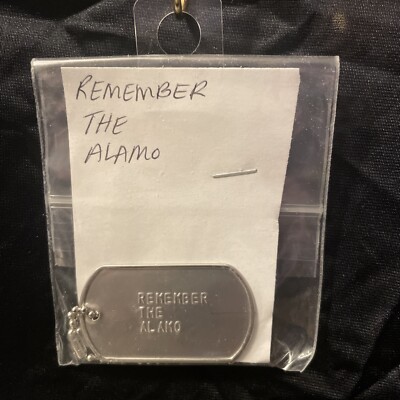 Remember The Alamo Dog Tag Key Chain Necklace | eBay