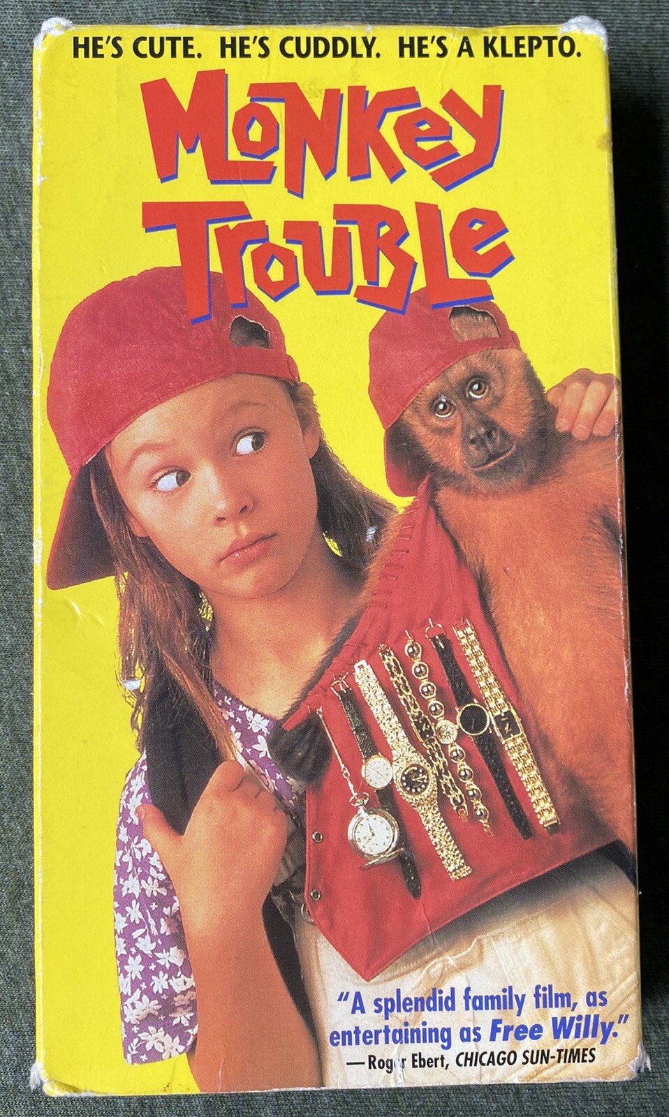 Monkey Trouble VHS 1994 Thora Birch Harvey Keitel Mimi Rogers New Line ...