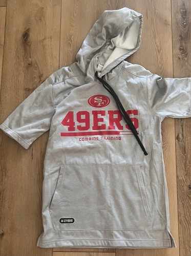 San Francisco 49ers NFL Gray Combine Training Hoodie Sweatshirt NWT ...