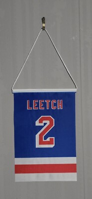Brian Leetch New York Rangers 8x5.5 Inch Banner Flag | eBay