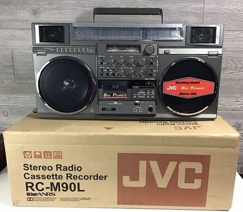 JVC RC-M90 L Stereo Radio Cassette Recorder - BOOMBOX w/original box ...