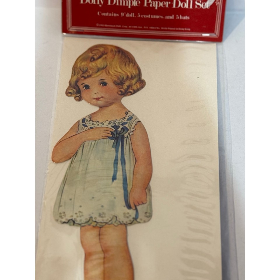 Vintage Dolly Dimple Paper Doll Set NOS 1983 | eBay