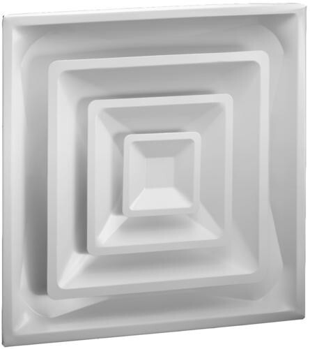 AmeriFlow® 24" x 24" White Lay-In Ceiling Cone Diffuser | eBay