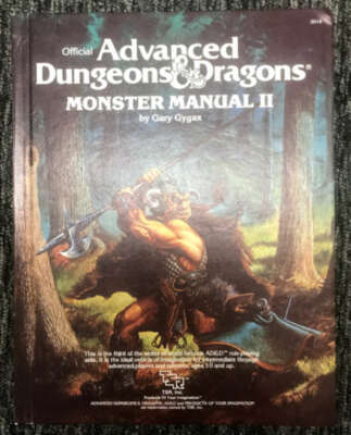 Advanced Dungeons & Dragons Dungeon Monster Manual II 1983 | eBay