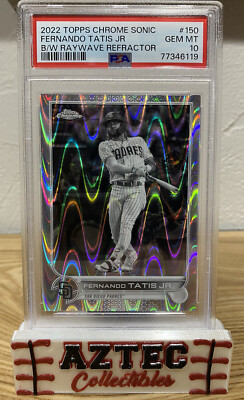 2022 Topps Chrome Sonic #150 Fernando Tatis Jr. B&W RayWave Refractor ...