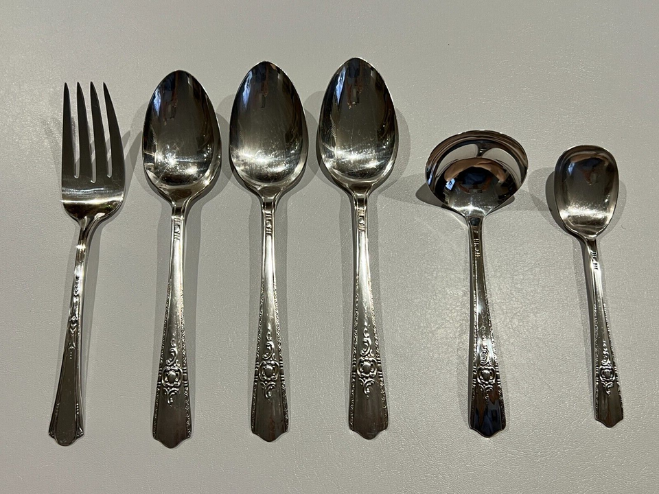 Vintage Wallace Silver Harmony House AA+ Maytime 56 Pc Silverplate ...