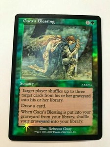 1 x MTG Gaea's Blessing - Arena Foil Promotional Magic EX NM | eBay